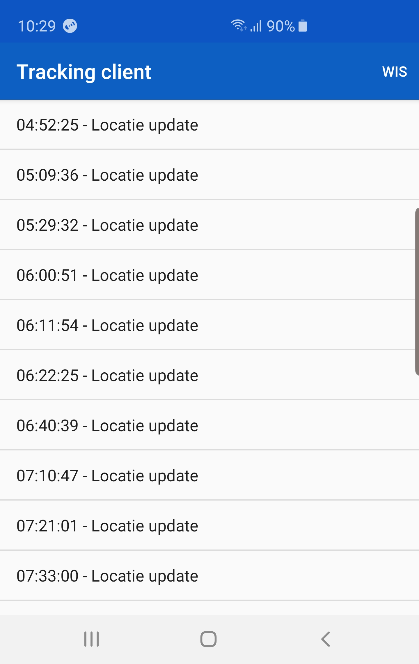 Tracking Client - TrackerSystem