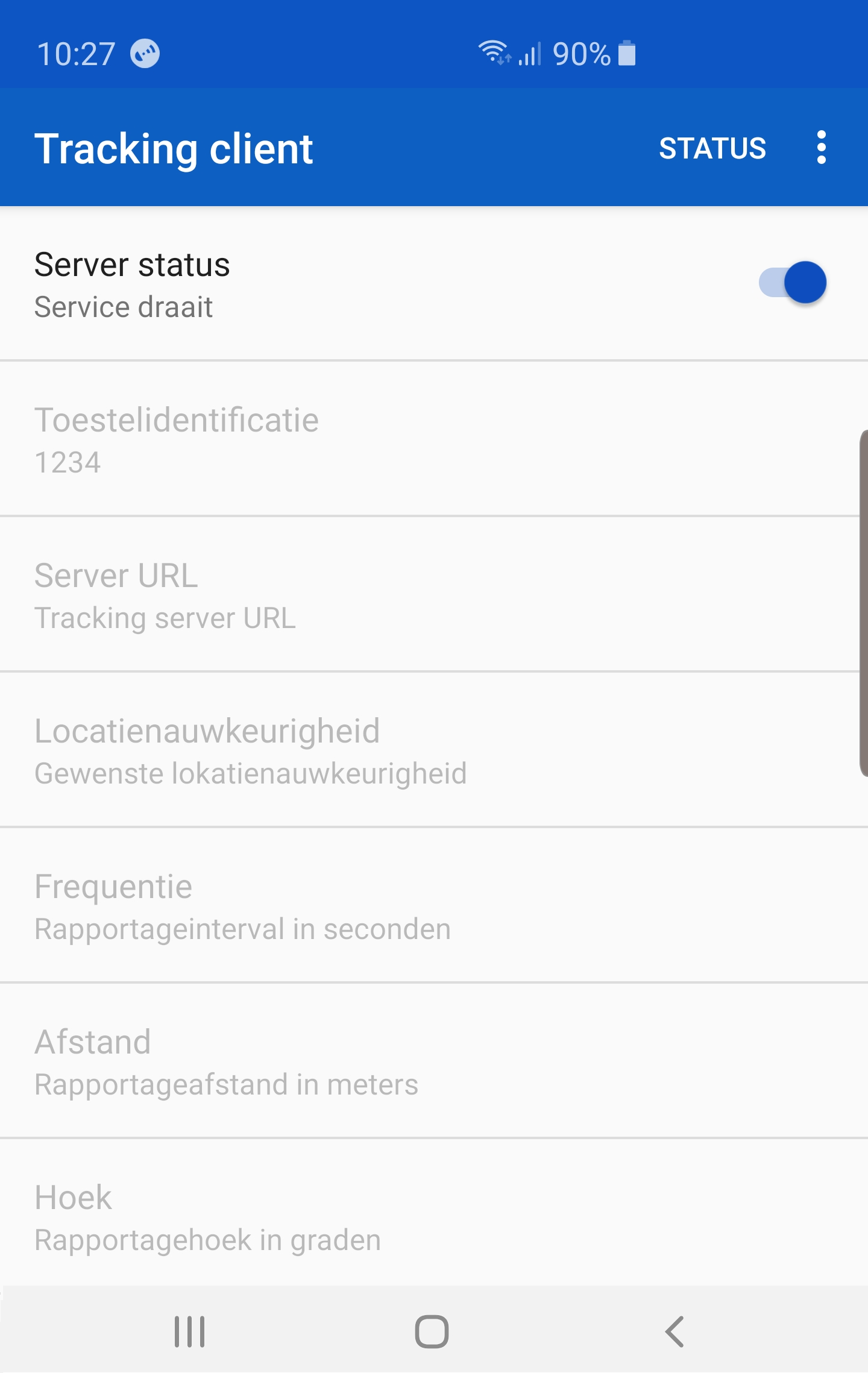 Tracking Client - TrackerSystem